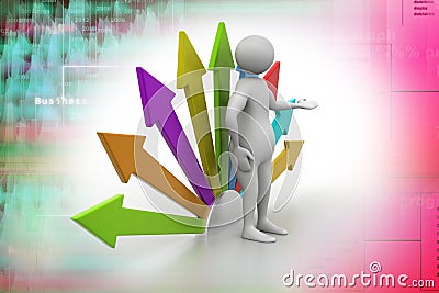 Human Figure On Directional Sign Stock Image | CartoonDealer.com #39072097