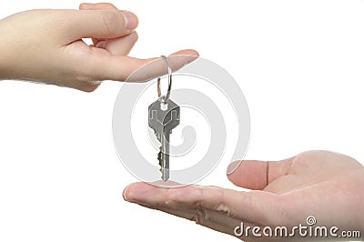 Handing over the keys stock image. Image of house, antique - 254553