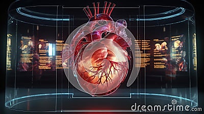 A Human Heart With The Visual Notes Representations,scientific Type Of ...