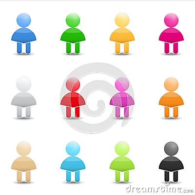 Human Icons Royalty Free Stock Photography - Image: 31059507