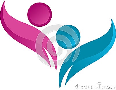 Human Logo Cartoon Vector | CartoonDealer.com #19273735