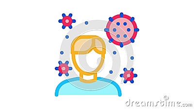 Human Microbe Icon Animation Stock Footage - Video of science ...