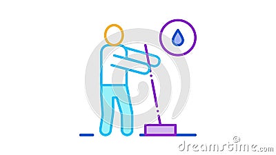 Human Washing Icon Animation Stock Footage - Video of flat, washer ...