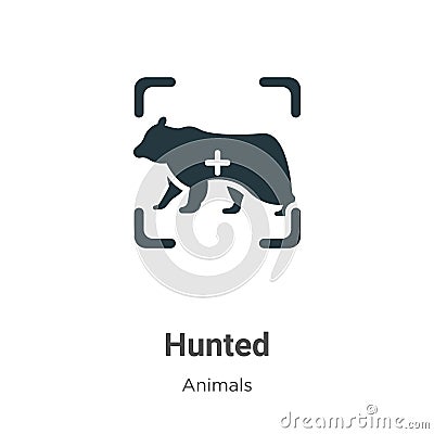 Hunted Vector Icon On White Background. Flat Vector Hunted Icon Symbol ...