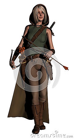 The Huntress Stock Photo - Image: 5864000