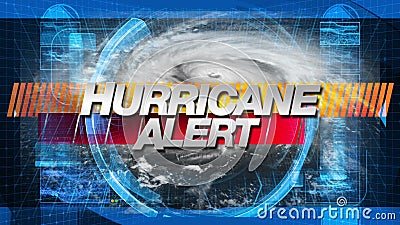 Hurricane Alert - Broadcast Graphics Stock Video - Video of radar, view ...