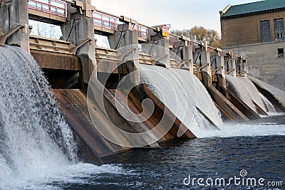Hydro-electric Dam Stock Image - Image: 321501