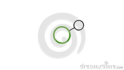 Hydrofluoric Acid Molecule, Structural Chemical Formula, Ball-and-stick ...