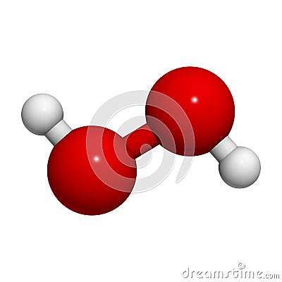Hydrogen Peroxide (H2O2) Molecule Royalty-Free Stock Photo ...