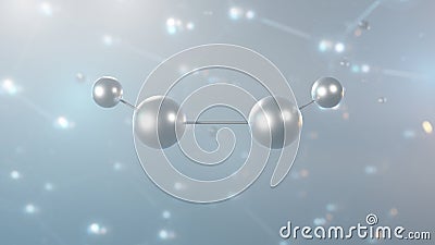 Hydrogen Peroxide Molecular Structure, 3d Model Molecule, Oxidizer ...