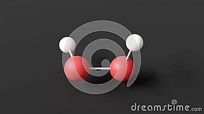 Hydrogen Peroxide Molecule, Molecular Structure, Antiseptic, Ball And ...