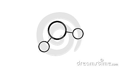 Hydrogen Sulfide Molecule, Structural Chemical Formula, Ball-and-stick ...