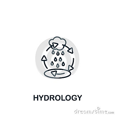 Hydrology Icon. Line Simple Science Icon For Templates, Web Design And ...