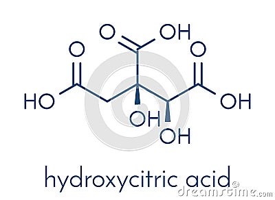 Hydroxycitric Acid HCA, Hydroxycitrate Molecule. Used As Weight Loss ...