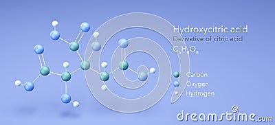 Hydroxycitric Acid Molecule, Molecular Structures, Derivative Citric ...