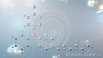 Hydroxyzine Molecular Structure, 3d Model Molecule, Anxiolytics ...