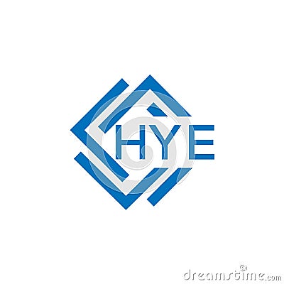 HYE Letter Logo Design On White Background. HYE Creative Circle Letter ...