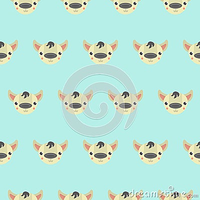 Hyena Pattern. Vector Illustration | CartoonDealer.com #85353668