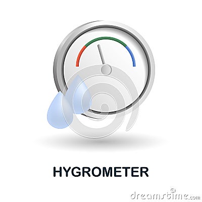 Hygrometer Icon. 3d Illustration From Measurement Collection. Creative ...