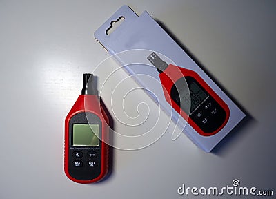 Hygrometer For Measuring Air Humidity, Close-up And Details. A Device ...