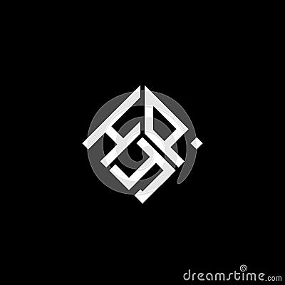 HYP Letter Logo Design On Black Background. HYP Creative Initials ...