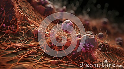 Hyper-realistic Detail Of A1 Adrenergic Receptor Communication Under ...