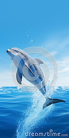 Hyper-realistic Dolphin Jumping Out Of The Ocean - Lock Screen ...