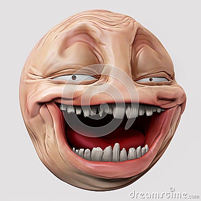 Hyper Troll 3d Illustration Stock Illustration - Image: 58089918