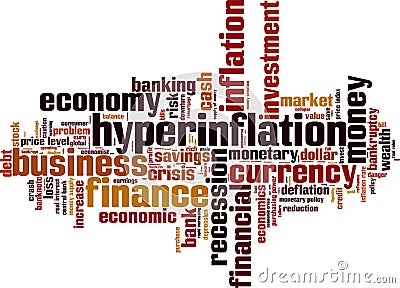 Hyperinflation Word Cloud Cartoon Vector | CartoonDealer.com #187657771