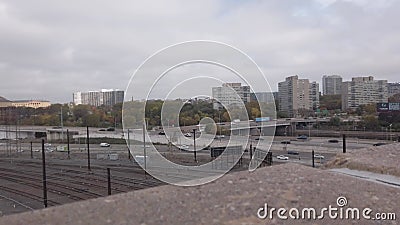 Hyperlapse Fast View of Traffic on the Schuylkill Expressway in ...