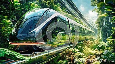 Hyperloop Train, Magnetic Levitation Train Background, Fastest Train Of ...