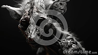 Hyperrealistic Creature Concept Art: Withered Minotaur Mouse Hybrid ...