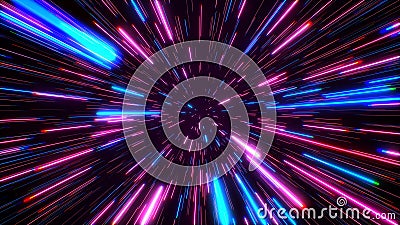 Hyperspace Jump through the Stars To a Distant Space Seamless Loop ...