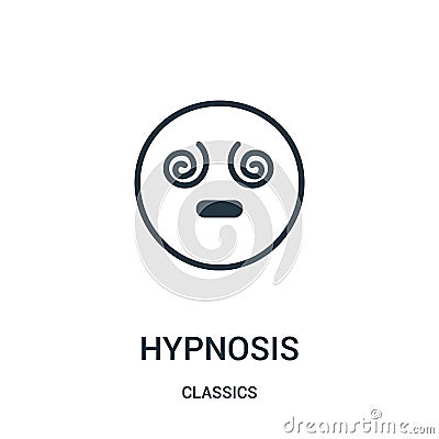 Hypnosis Icon Vector From Classics Collection. Thin Line Hypnosis ...