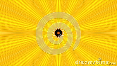 Hypnotic Pattern with Flashing Rays. Motion. Flashing Linear Beams ...