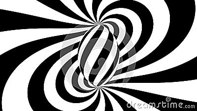Black and White Hypnosis Spiral Loop Stock Footage - Video of hypnotize ...
