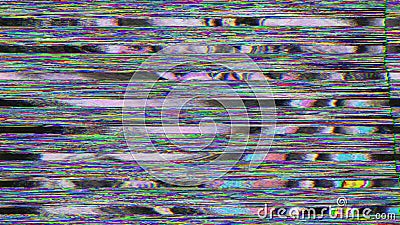 Hypnotizing Distorted Bad Tv Effect, Shimmering Background. Stock ...