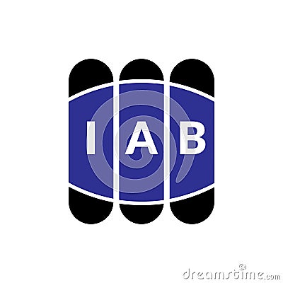 IAB Letter Logo Design On White Background. Creative Modern IAB Letter ...
