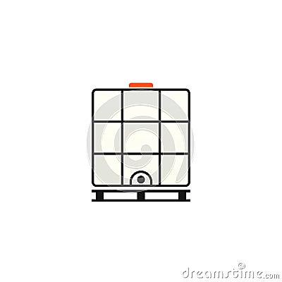 Ibc Container Icon. Vector Illustration | CartoonDealer.com #128921582