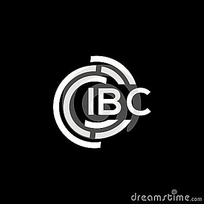 IBC Letter Logo Design On Black Background. IBC Creative Initials ...