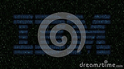 IBM Logo Made Of Hexadecimal Symbols On Computer Screen. Editorial 3D Rendering | CartoonDealer ...