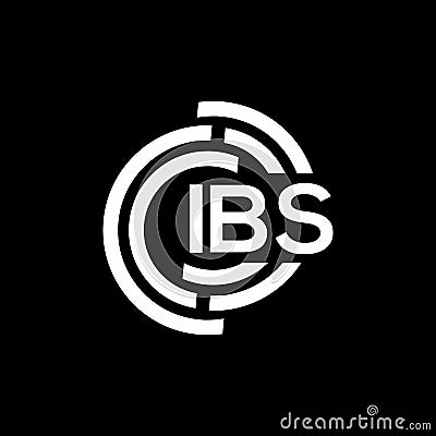 IBS Letter Logo Design On Black Background. IBS Creative Initials ...