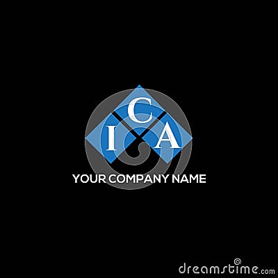 ICA Letter Logo Design On BLACK Background. ICA Creative Initials ...