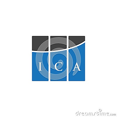 ICA Letter Logo Design On WHITE Background. ICA Creative Initials ...