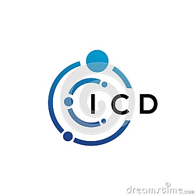 ICD Letter Technology Logo Design On White Background. ICD Creative ...