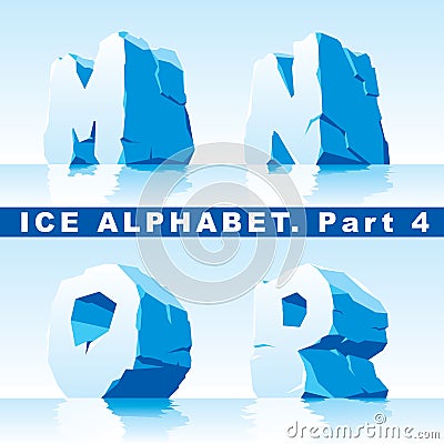 Ice Alphabet. Part 4 Royalty Free Stock Photo - Image: 27930465
