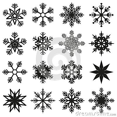 Ice Crystal Set Stock Vector - Image: 55842816
