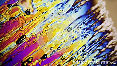 Ice Crystals Melting Under Polarized Light Microscope Stock Video ...