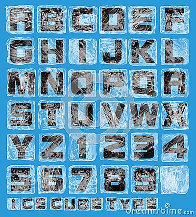 Ice Cube Alphabet Royalty-Free Stock Photography | CartoonDealer.com ...