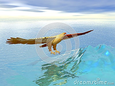 Ice Eagle Stock Photography - Image: 240062